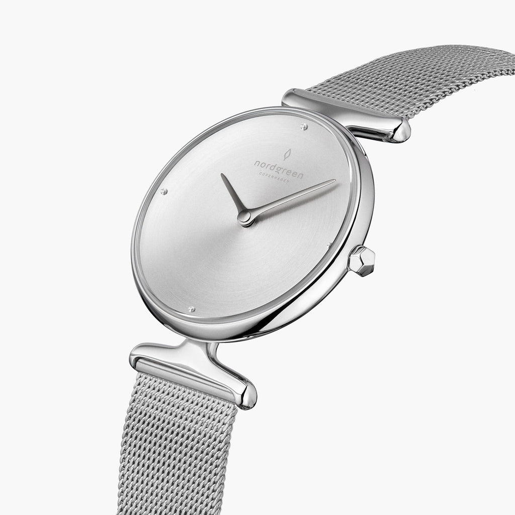 Unika | Brushed Crystal Dial - Mesh
